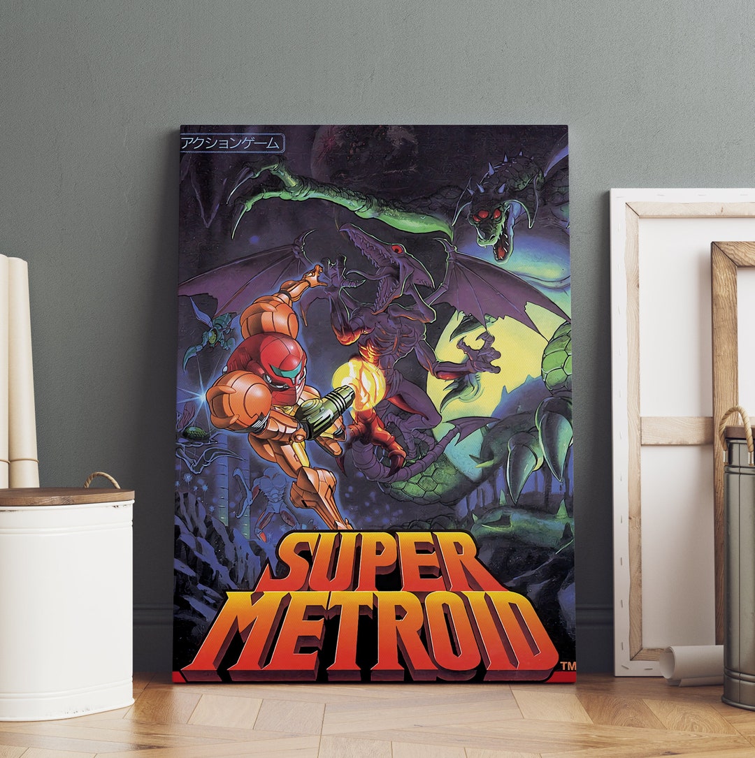 Metroid Prime Poster | Rolled Canvas Print | Gaming Room Gift #2 - Etsy