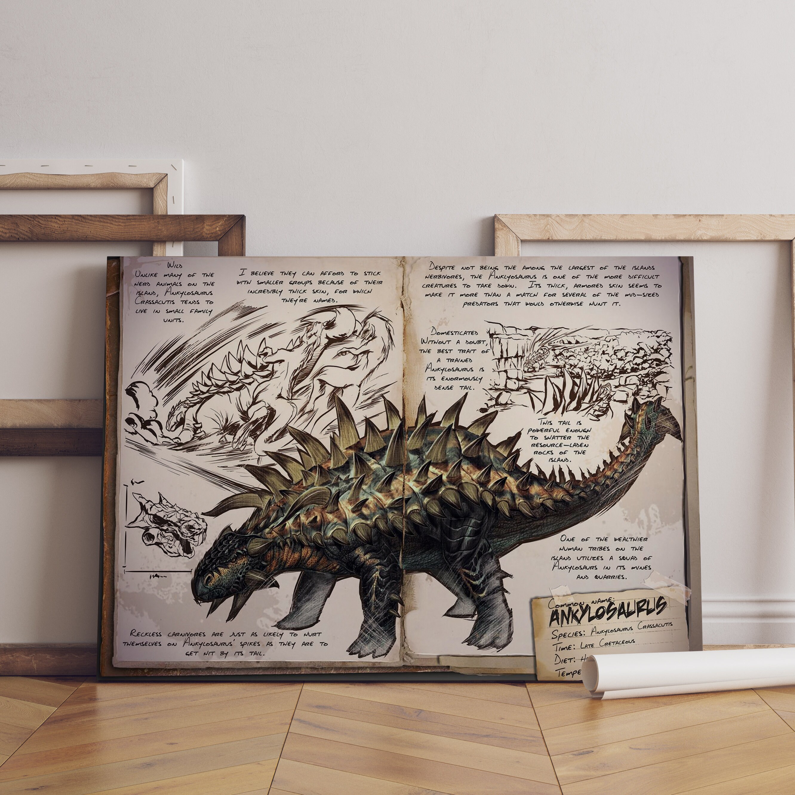 ARK Survival Evolved Poster Rolled Canvas Print Gaming Room Gift 3 - Etsy