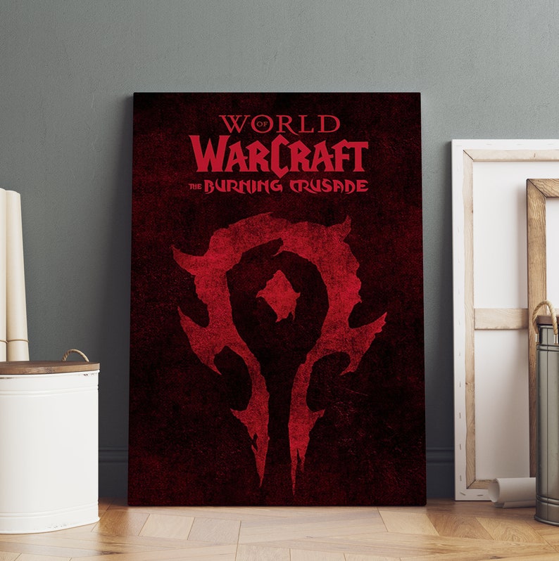 World of Warcraft Poster | Rolled Canvas Print | Gaming Room Gift #2 - Etsy