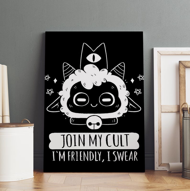 Cult of the Lamb Poster | Rolled Canvas Print | Gaming Room Gift - Etsy