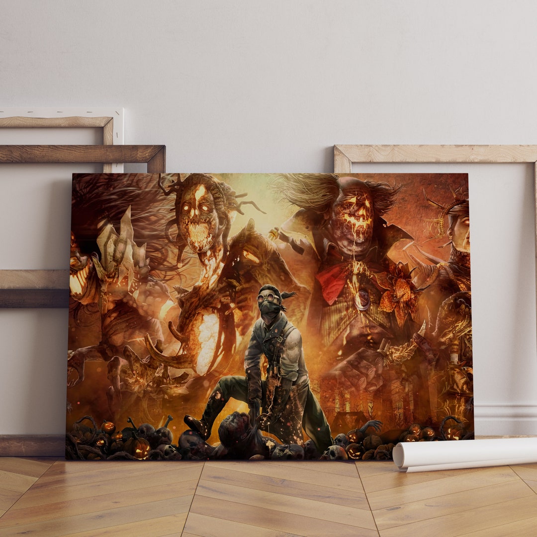 Dead by Daylight Poster Rolled Canvas Print Gaming Room - Etsy
