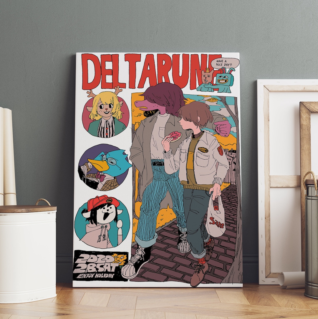 Deltarune Poster | Rolled Canvas Print | Gaming Room Gift - Etsy