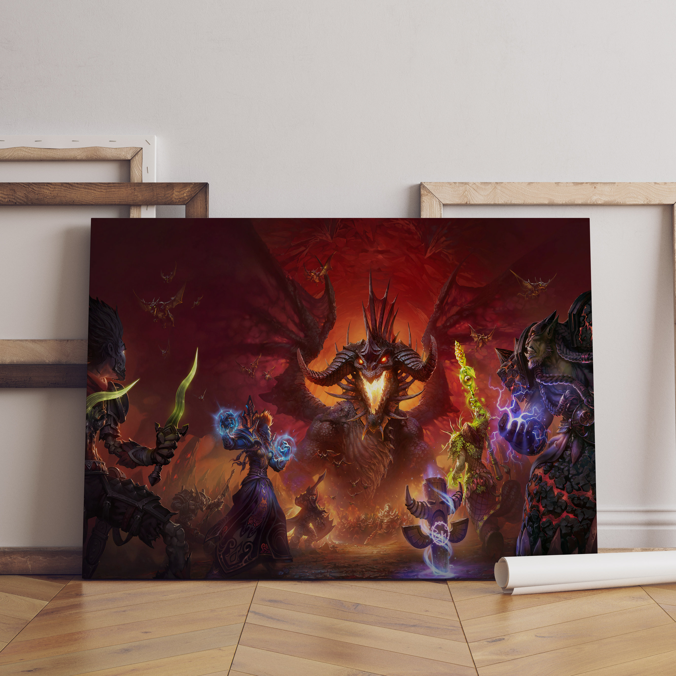 World of Warcraft Poster Rolled Canvas Print Gaming Room - Etsy