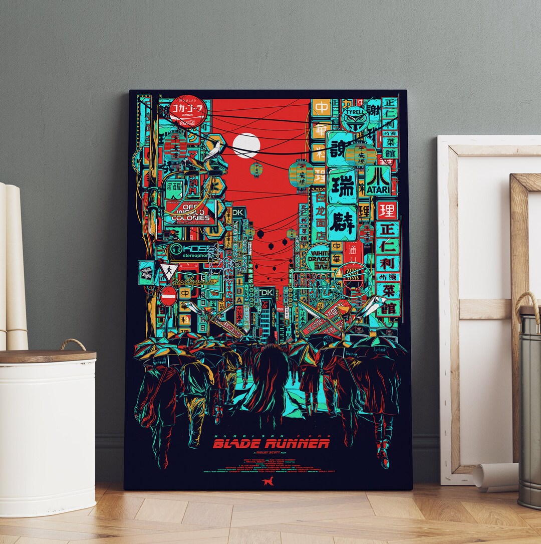Blade Runner Movie Poster: Rolled Canvas Print - Etsy