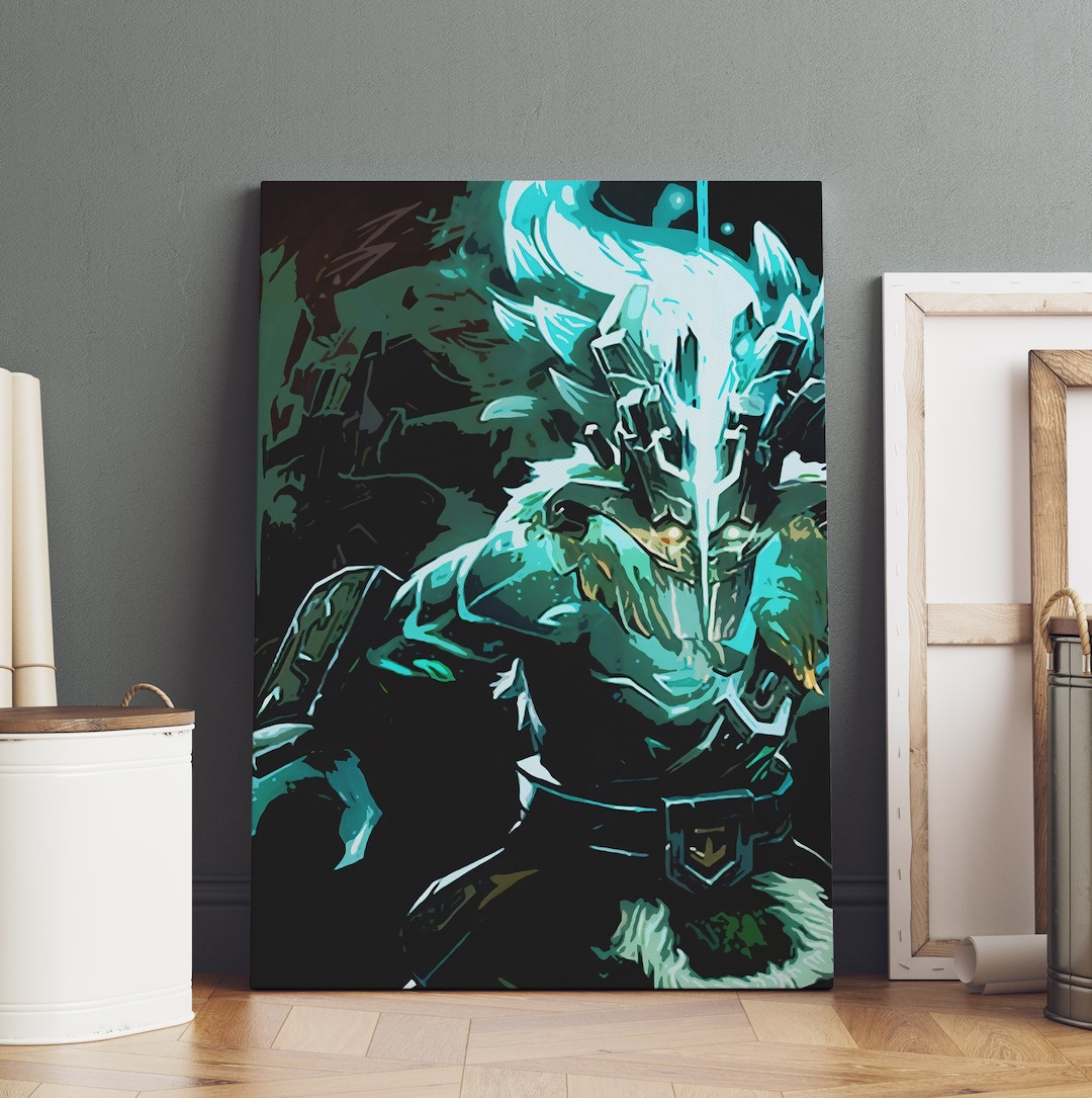 Dota Game Poster Rolled Canvas Print Gaming Room Gift - Etsy