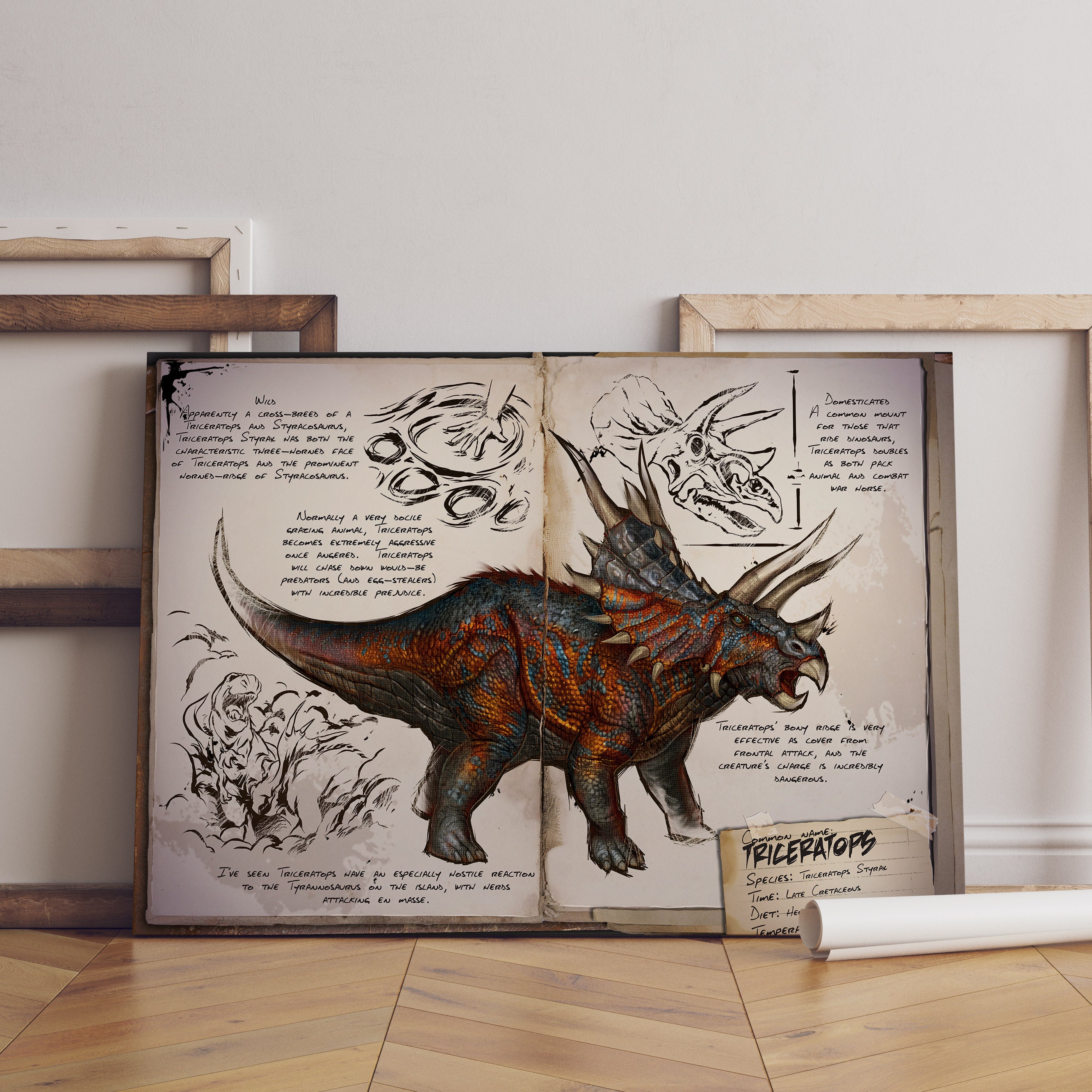 ARK Survival Evolved Poster Rolled Canvas Print Gaming Room Gift 3 - Etsy