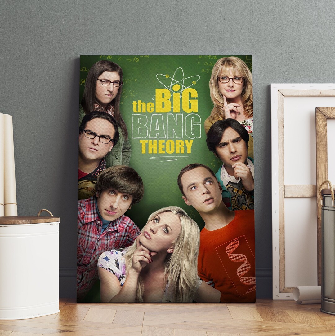 The Bing Bang Theory Poster Sheldon Cooper Rolled Canvas Print Movie ...