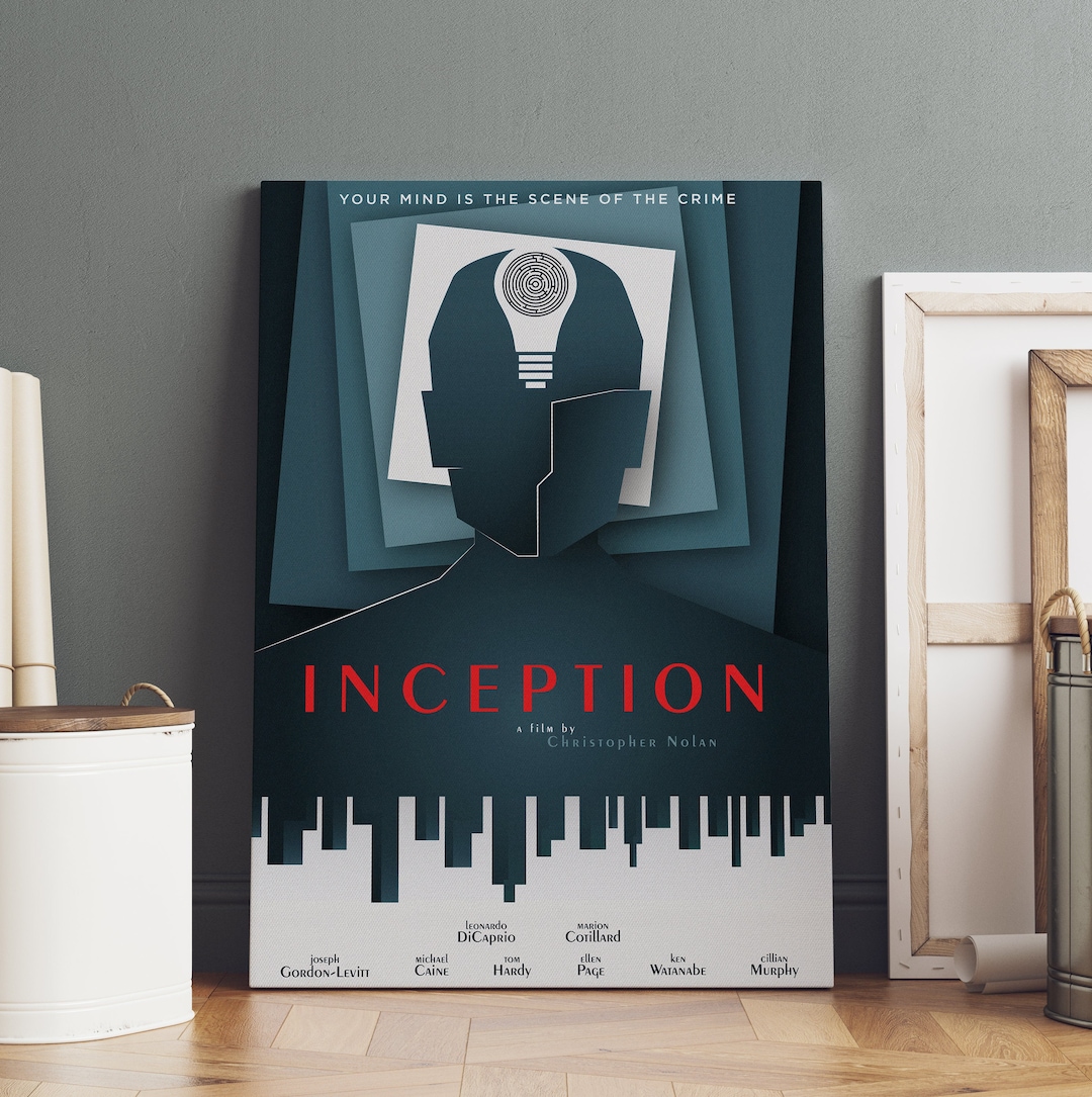 Inception Movie Poster Rolled Canvas Print - Etsy