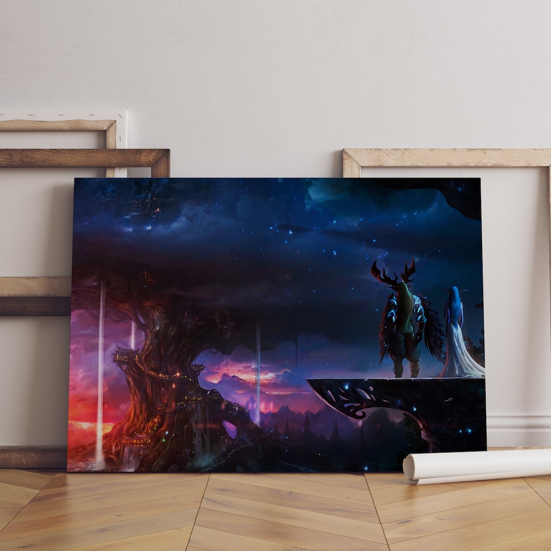 World of Warcraft Poster | Rolled Canvas Print | Gaming Room Gift #2 - Etsy