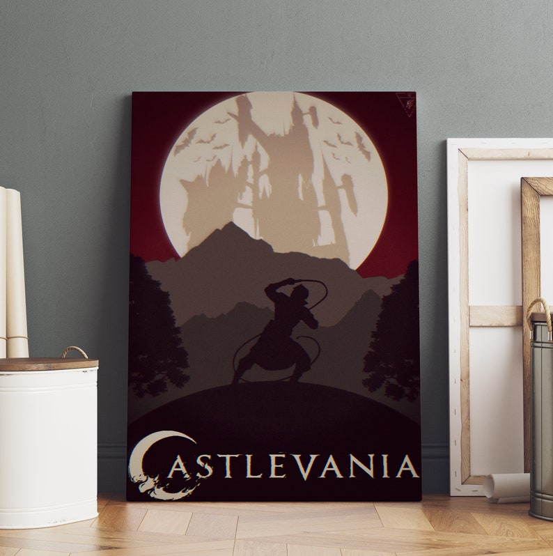 Castlevania Poster Symphony of the Night Castlevania Rolled Canvas ...