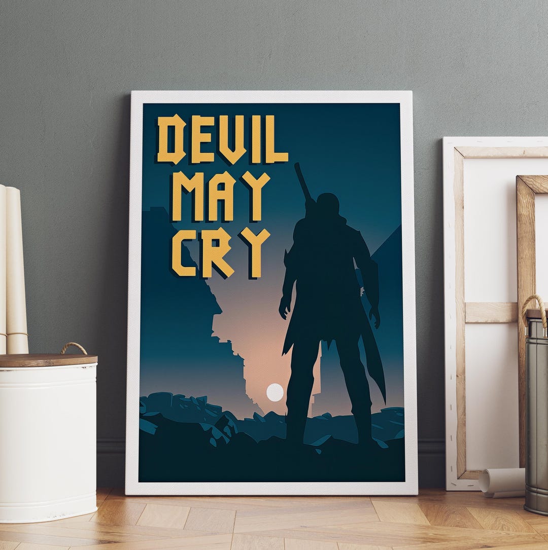 Devil May Cry Poster | Rolled Canvas Print | Gaming Room Gift #1 - Etsy