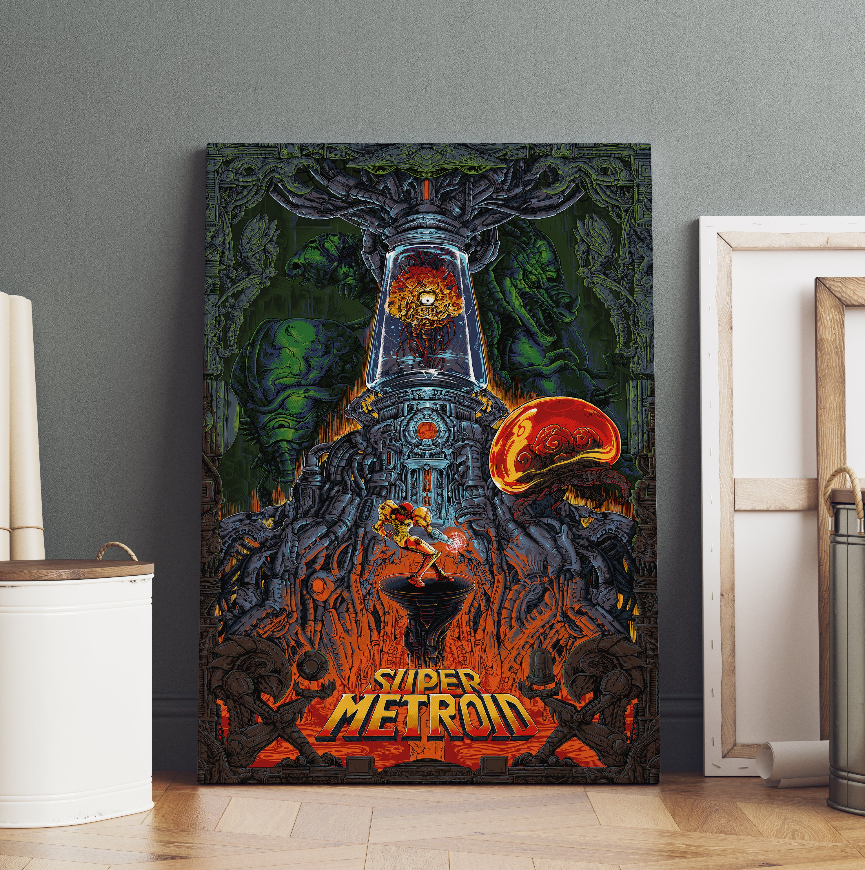 Metroid Prime Poster | Rolled Canvas Print | Gaming Room Gift #3 - Etsy