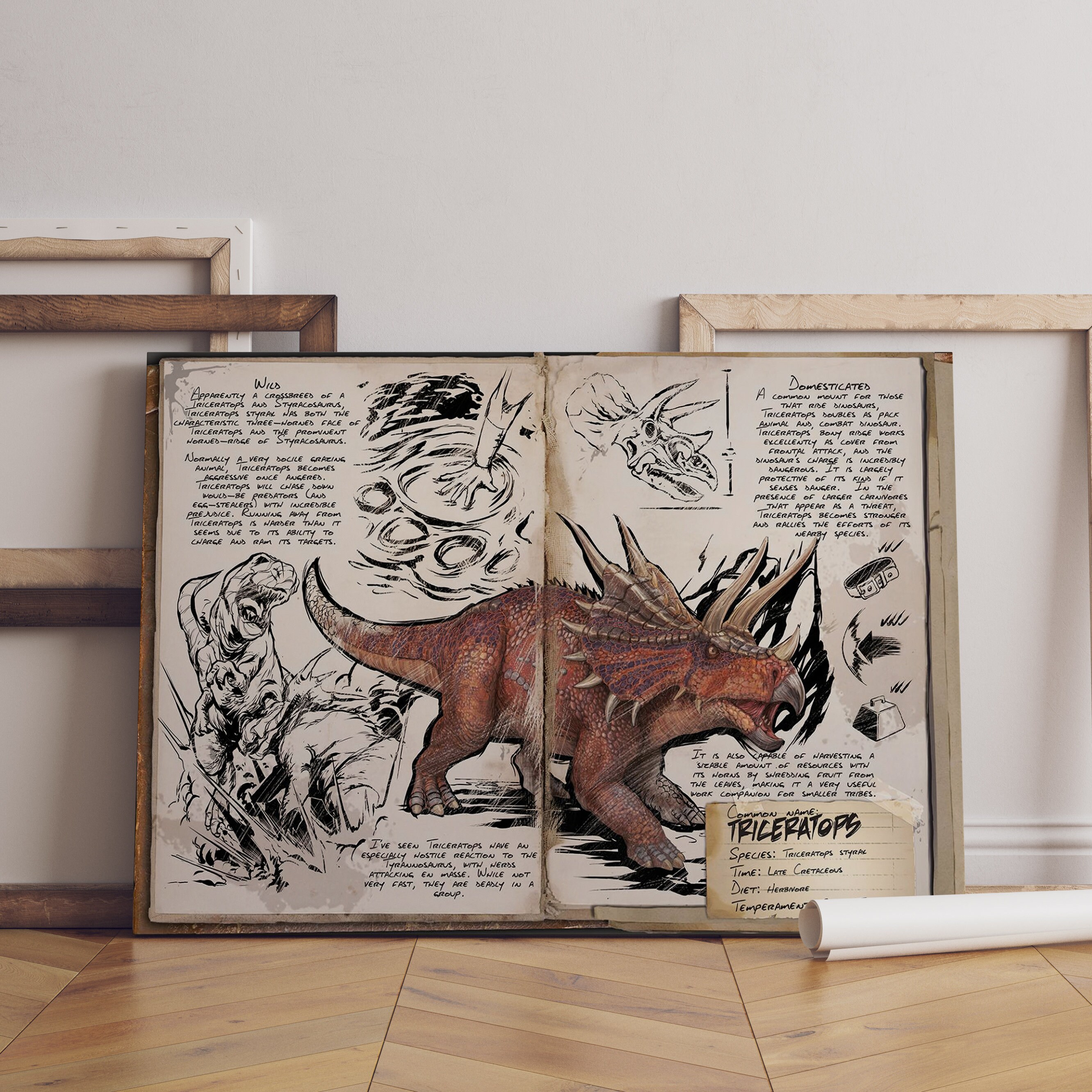 ARK Survival Evolved Poster Rolled Canvas Print Gaming Room Gift 2 - Etsy