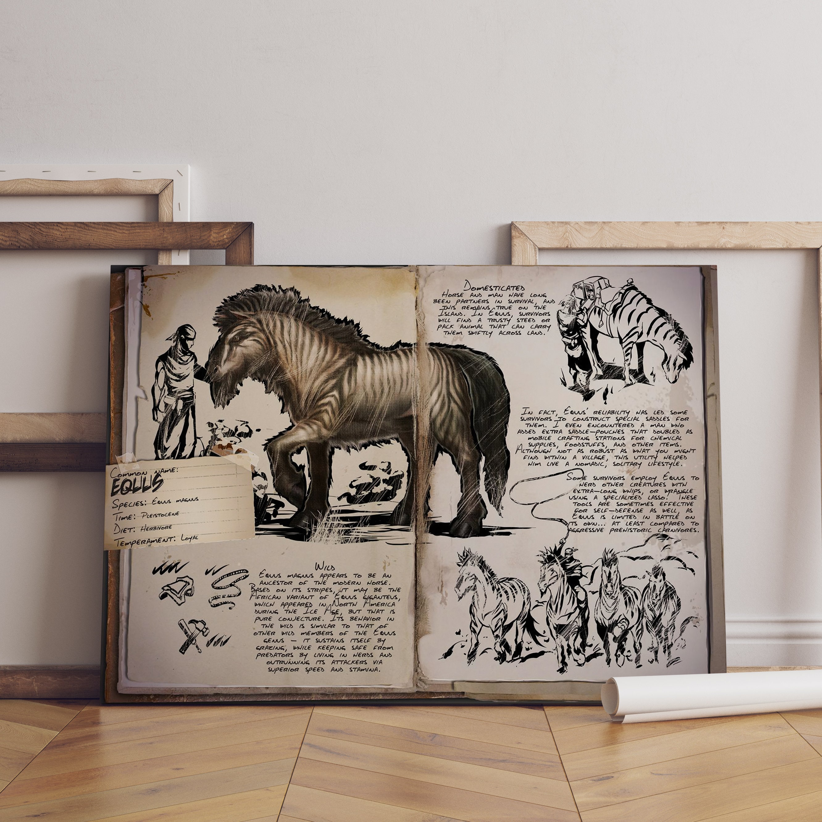 ARK Survival Evolved Poster Rolled Canvas Print Gaming Room Gift 2 - Etsy