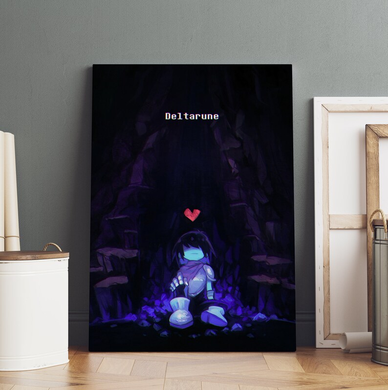 Deltarune Poster | Rolled Canvas Print | Gaming Room Gift - Etsy