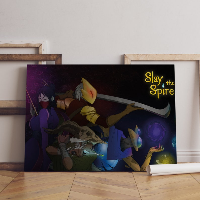 Slay the Spire Poster | Rolled Canvas Print | Gaming Room Gift - Etsy