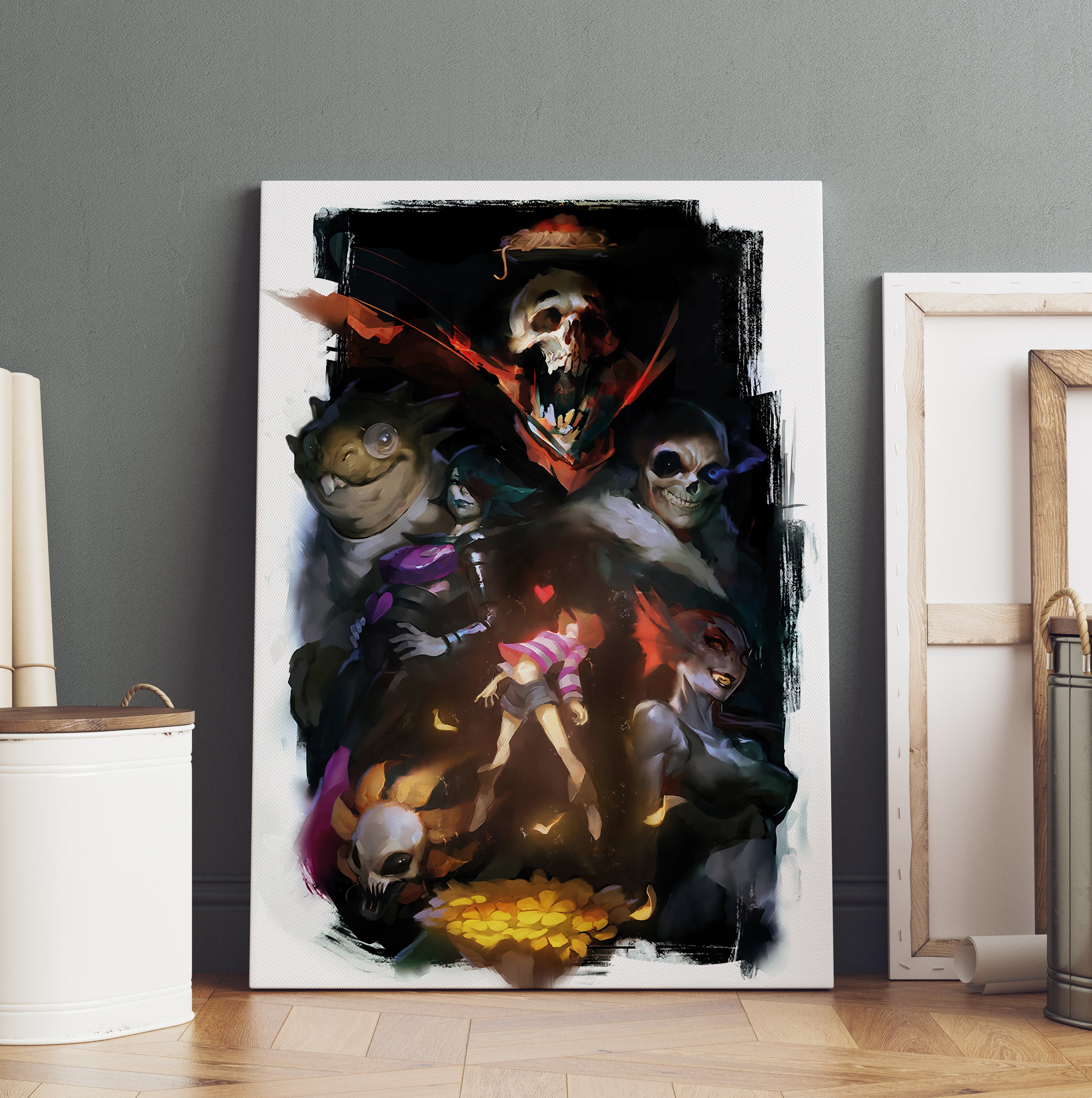 Undertale Poster | Rolled Canvas Print | Gaming Room Gift #1 - Etsy