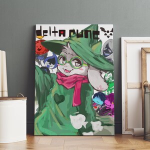 Deltarune Poster | Rolled Canvas Print | Gaming Room Gift - Etsy