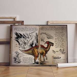 ARK Survival Evolved Poster Rolled Canvas Print Gaming Room Gift 3 - Etsy
