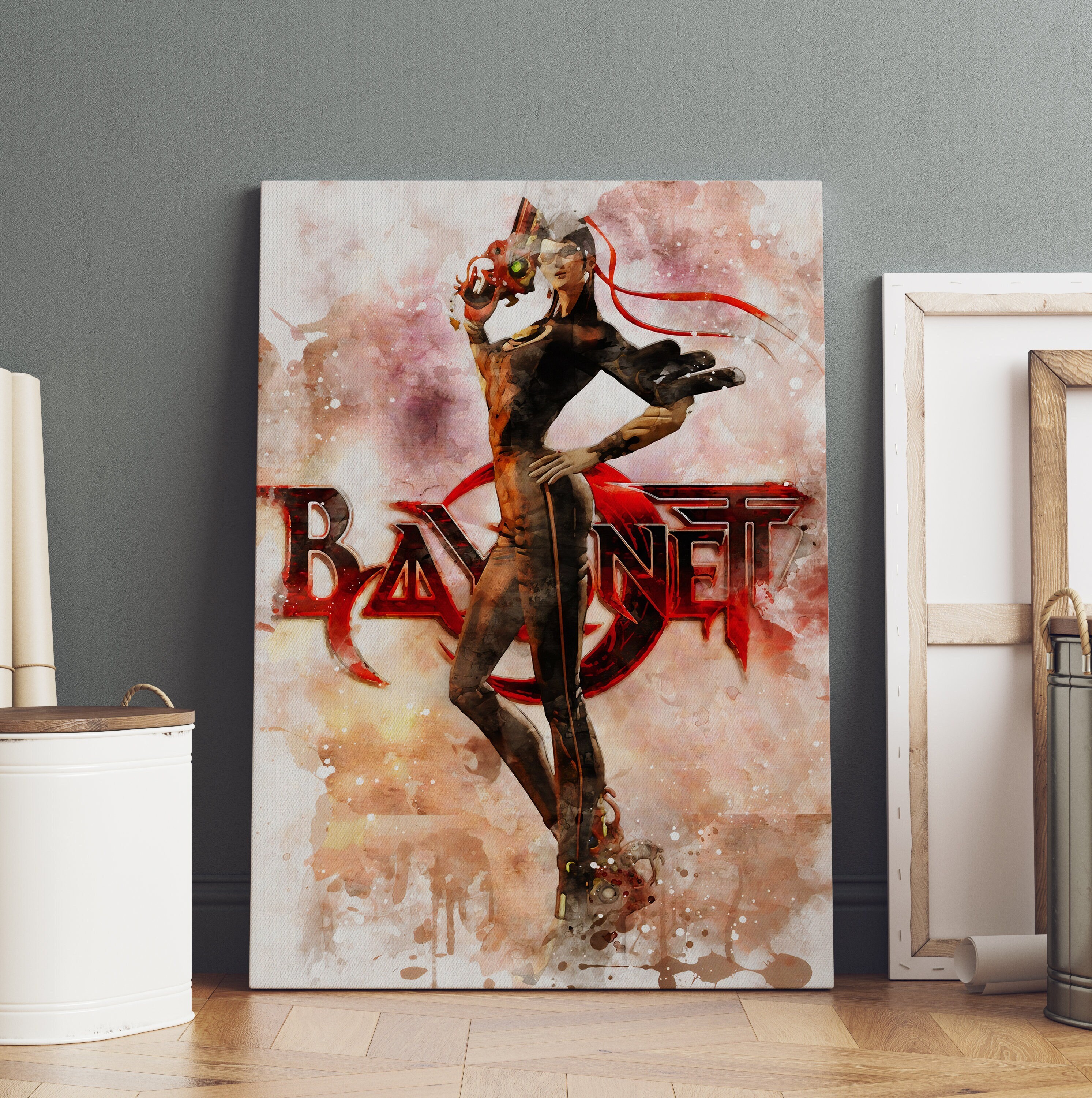 Bayonetta Poster Bayonetta Rolled Canvas Print Gaming Room Gift 1 - Etsy