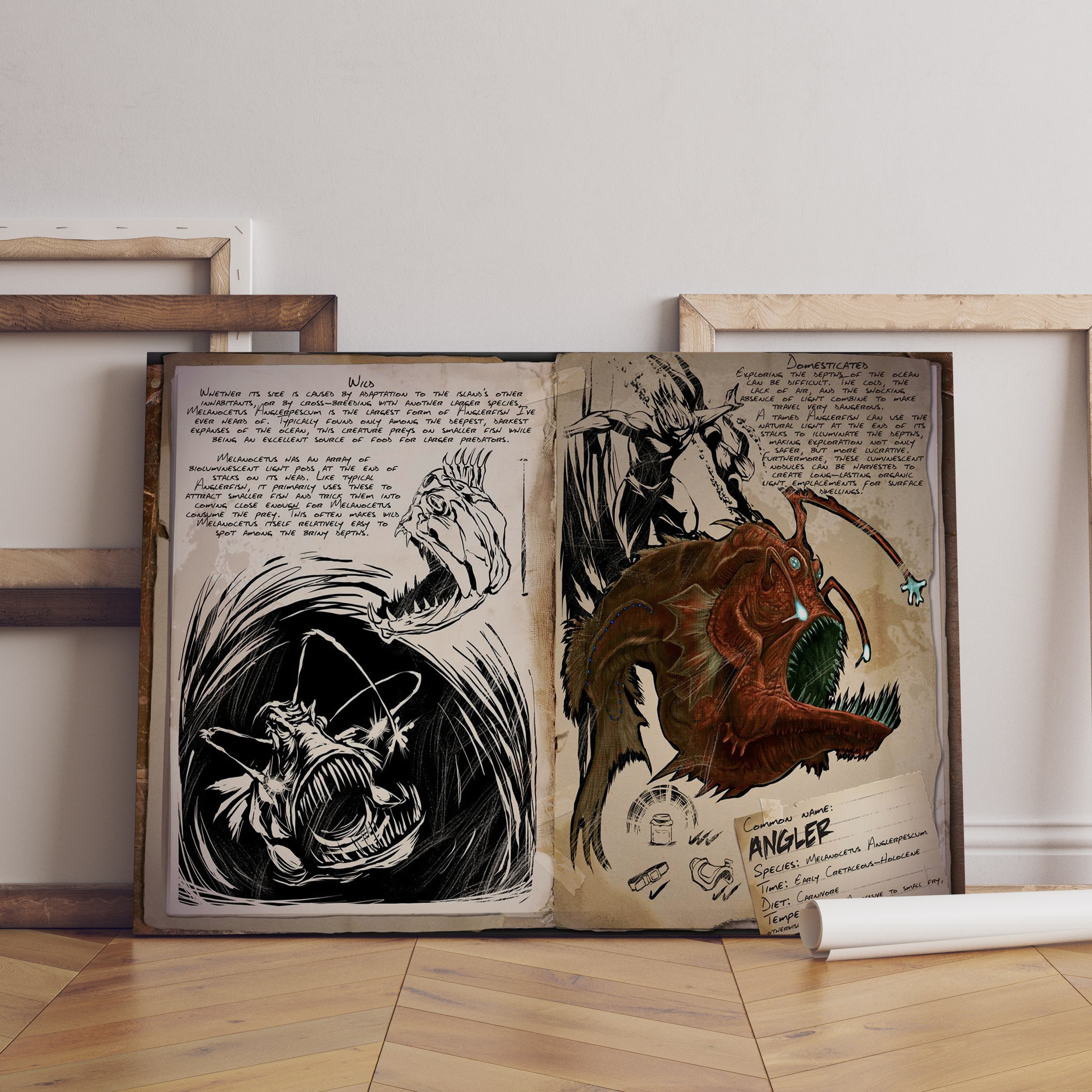 ARK Survival Evolved Poster Rolled Canvas Print Gaming Room Gift 3 - Etsy