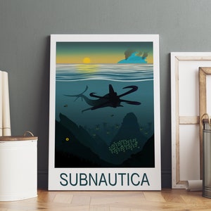 Subnautica Poster | Below Zero | Rolled Canvas Print | Gaming Room Gift ...