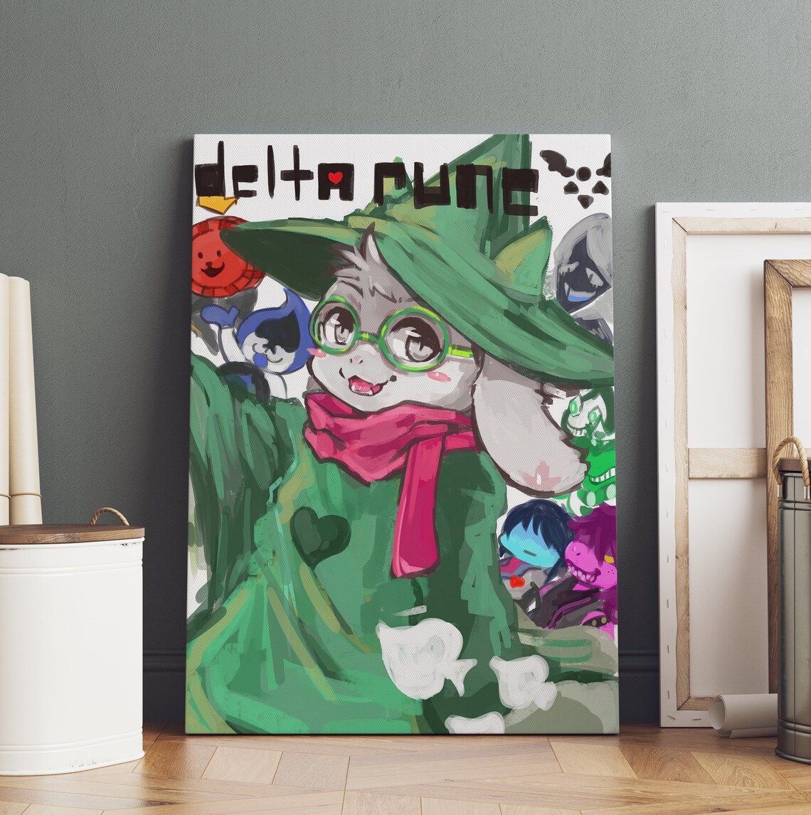 Deltarune Poster Rolled Canvas Print Gaming Room Gift - Etsy