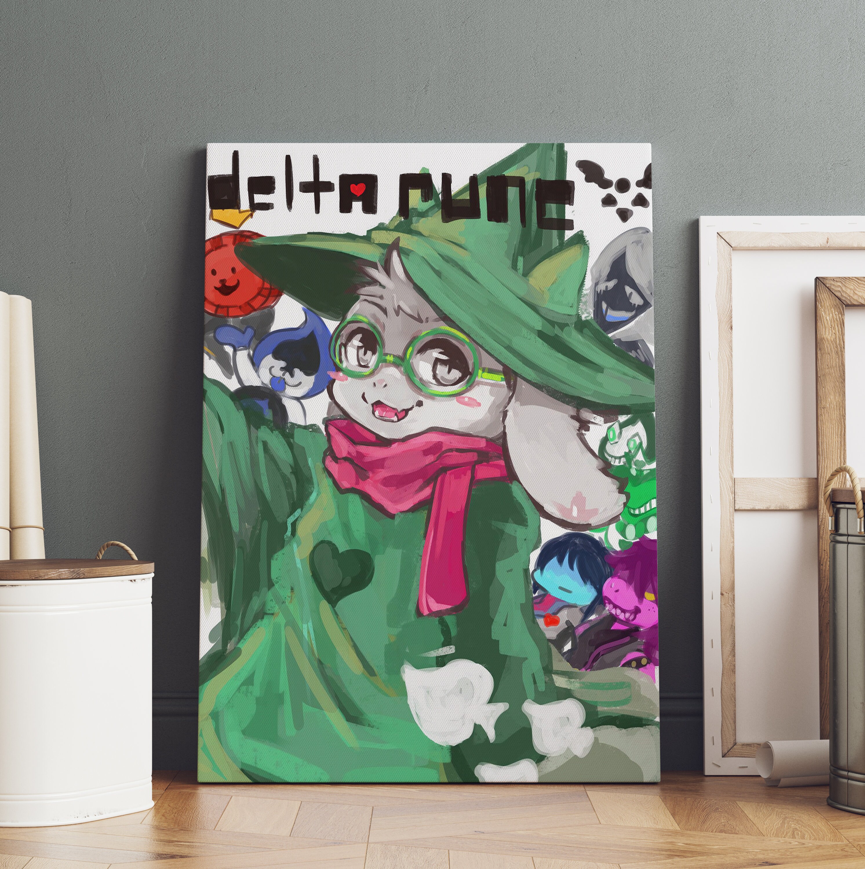 Deltarune Poster Rolled Canvas Print Gaming Room Gift - Etsy