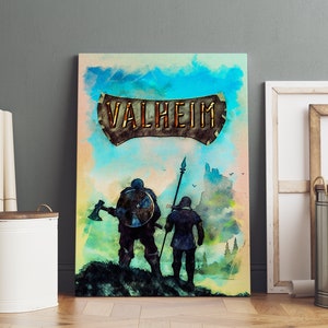 Valheim Poster | Rolled Canvas Print | Gaming Room Gift - Etsy