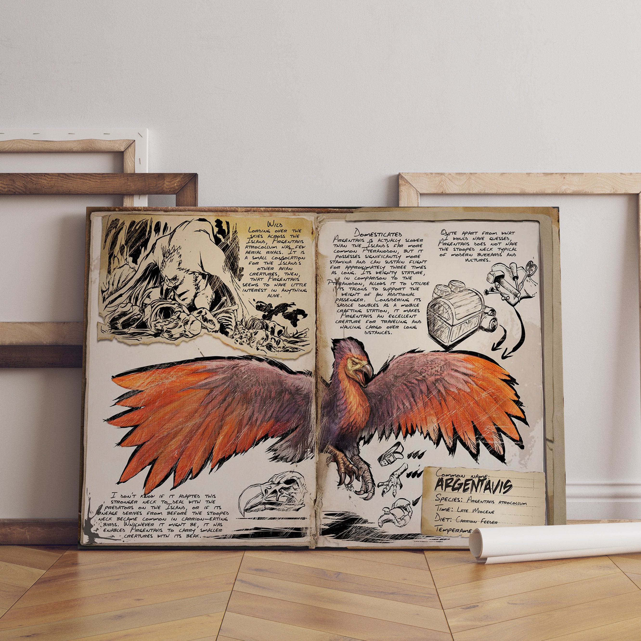 ARK Survival Evolved Poster Rolled Canvas Print Gaming Room Gift 3 - Etsy