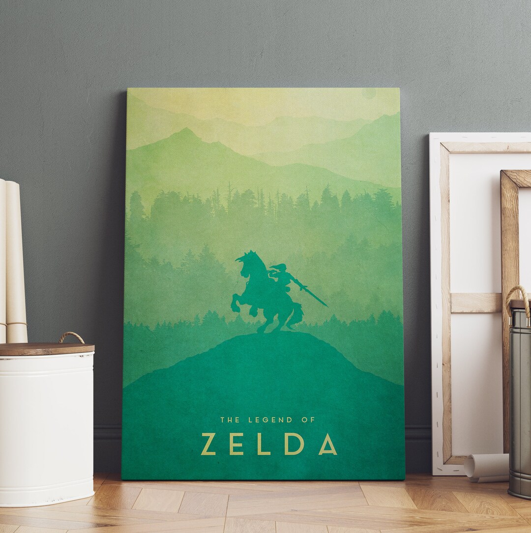 Legend of Zelda Poster | Breath of the Wild | Rolled Canvas Print ...