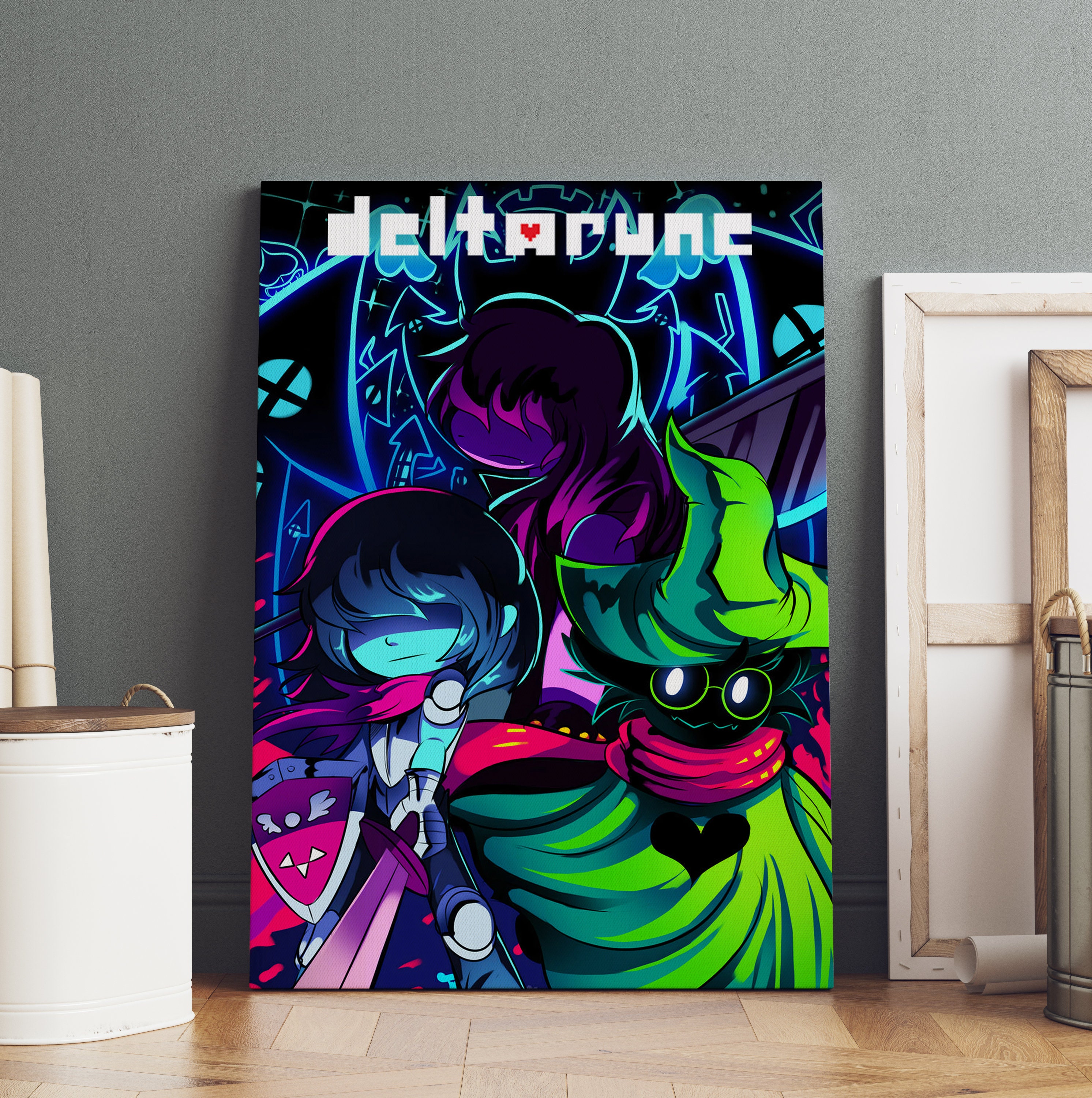 Deltarune Poster Rolled Canvas Print Gaming Room Gift - Etsy