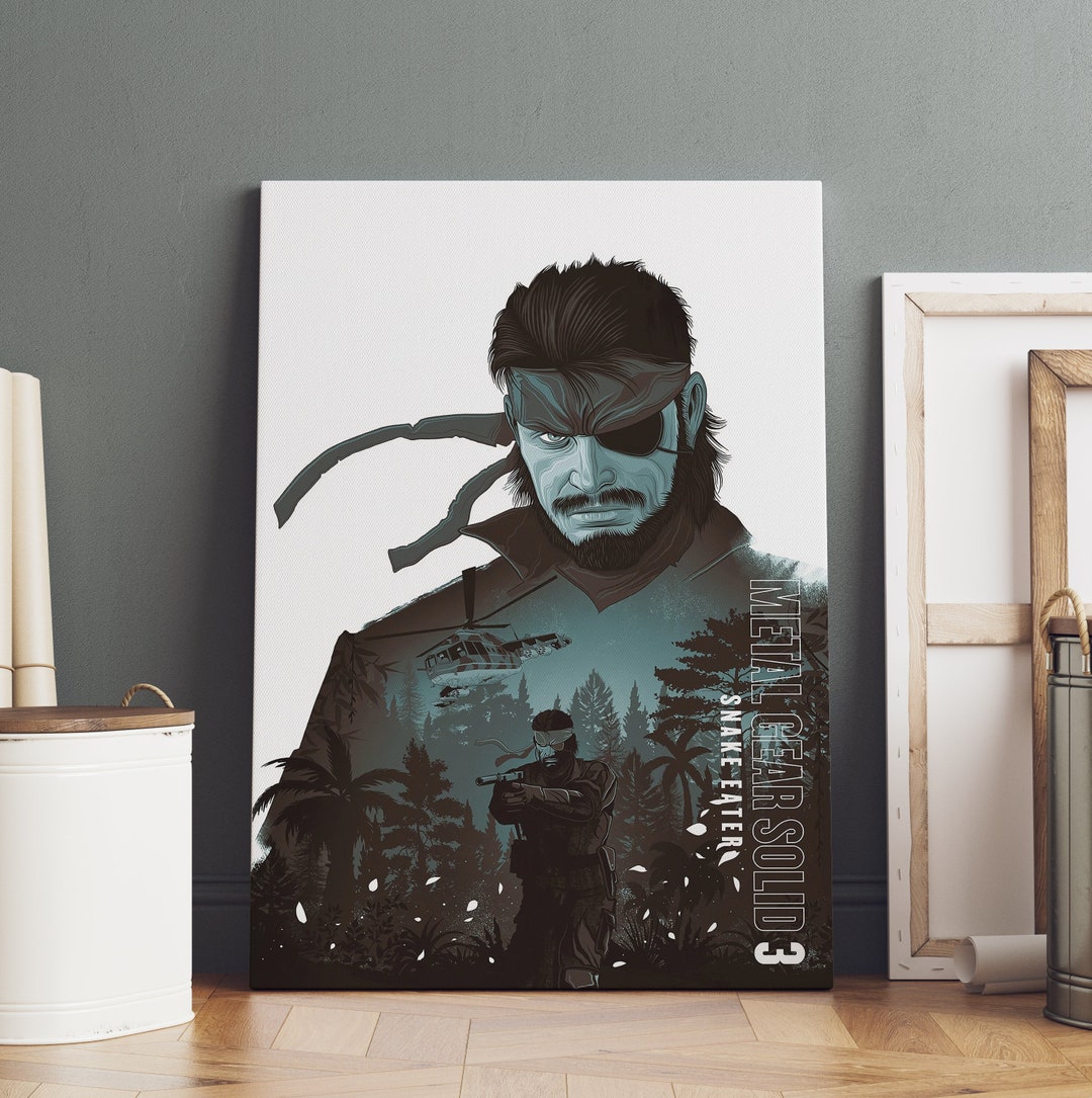 Metal Gear Solid Poster | Rolled Canvas Print | Gaming Room Gift #1 - Etsy
