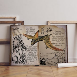 ARK Survival Evolved Poster Rolled Canvas Print Gaming Room Gift 3 - Etsy