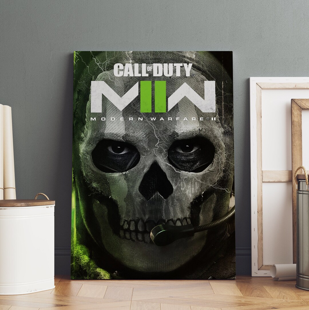 Call of Duty Poster COD Gaming Art Rolled Canvas Print Gaming Room Gift ...