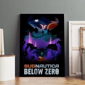 Subnautica Poster | Below Zero | Rolled Canvas Print | Gaming Room Gift ...