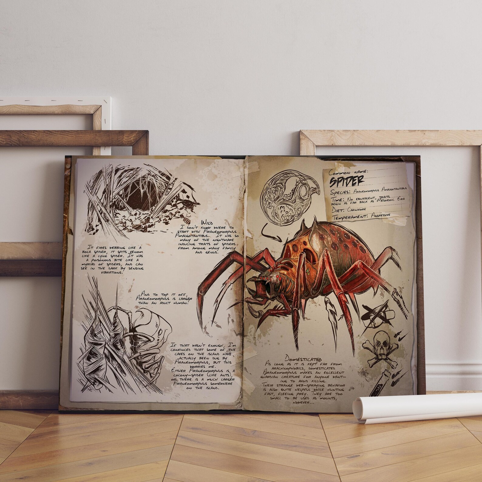 ARK Survival Evolved Poster | Rolled Canvas Print | Gaming Room Gift #3 ...