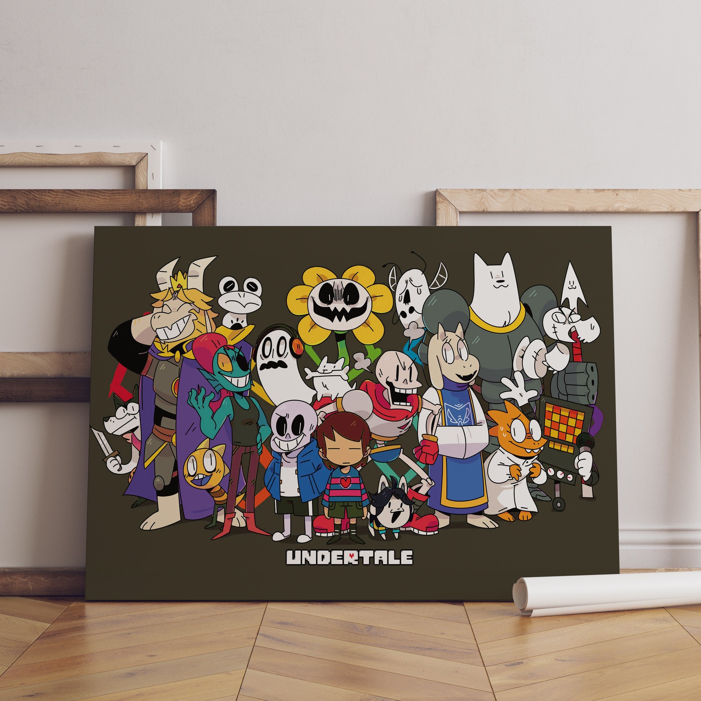Undertale Poster Rolled Canvas Print Gaming Room Gift 1 - Etsy
