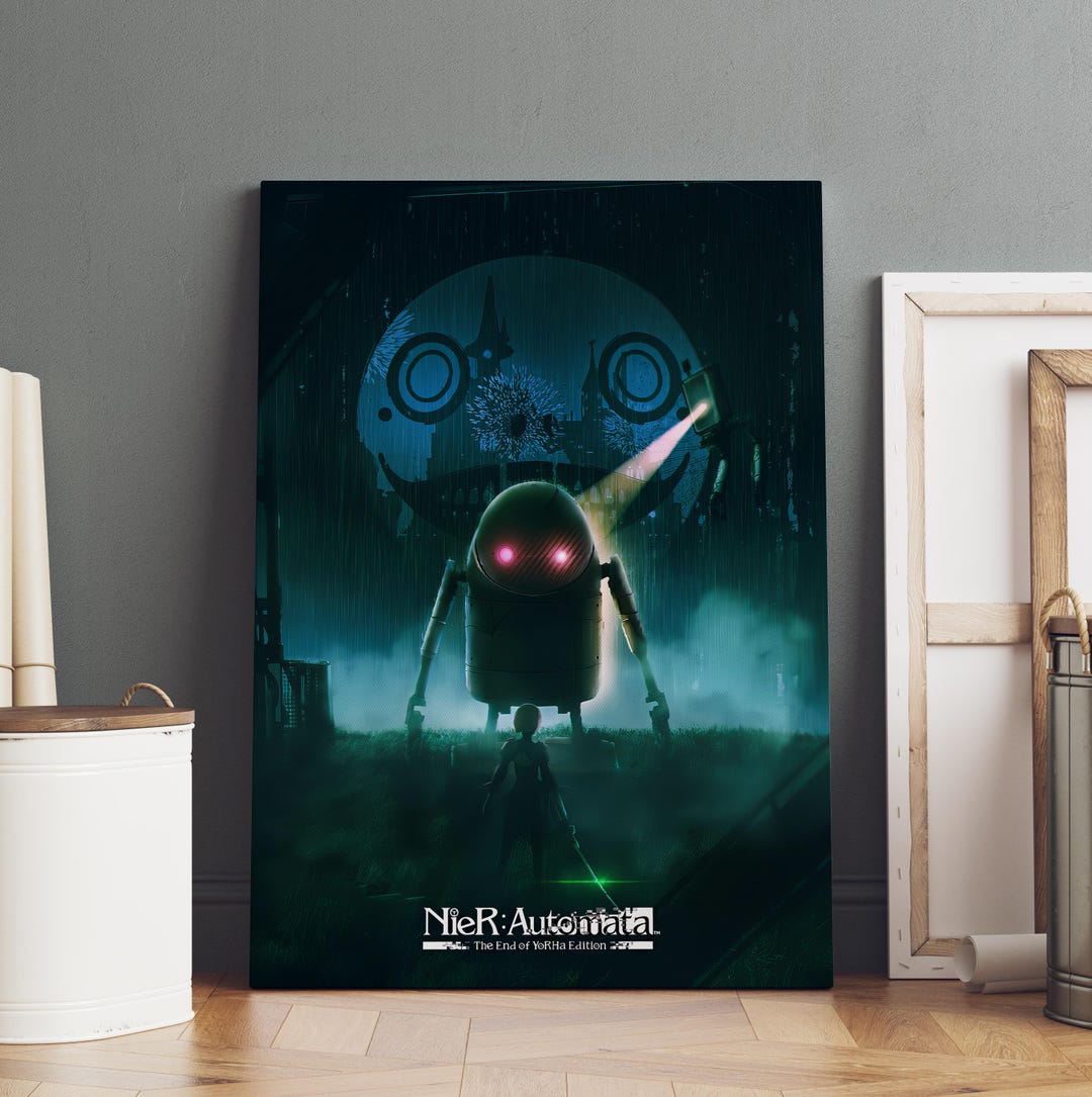 Nier: Automata Poster | Rolled Canvas Print | Gaming Room Gift - Etsy
