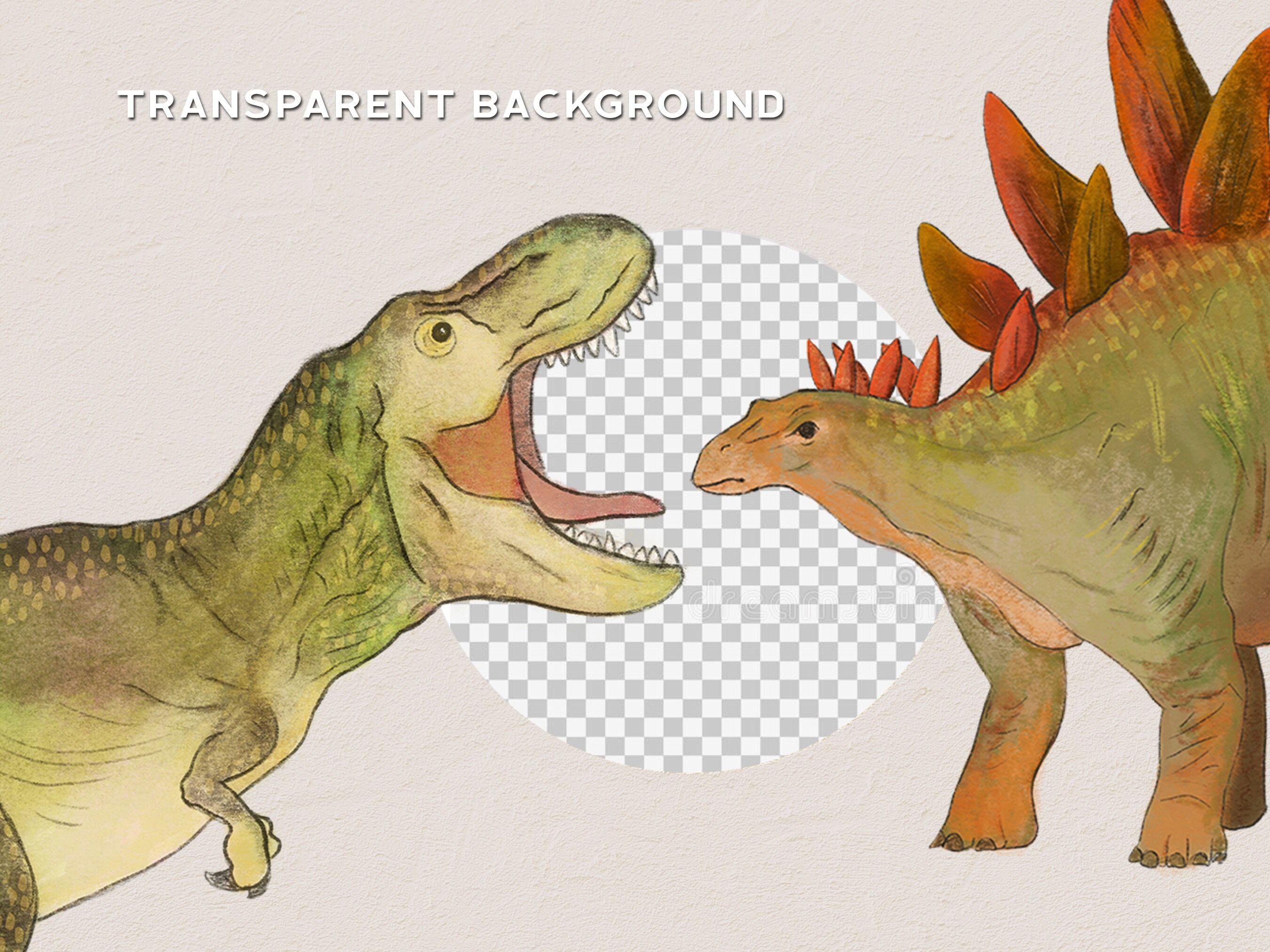 Dinosaur Clipart PNG, Watercolor Dinosaur Clipart, T Rex Dinosaur ...