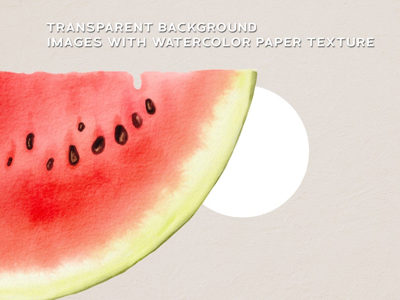 Watermelon Clipart Watercolor Clipart Fruit Clipart - Etsy
