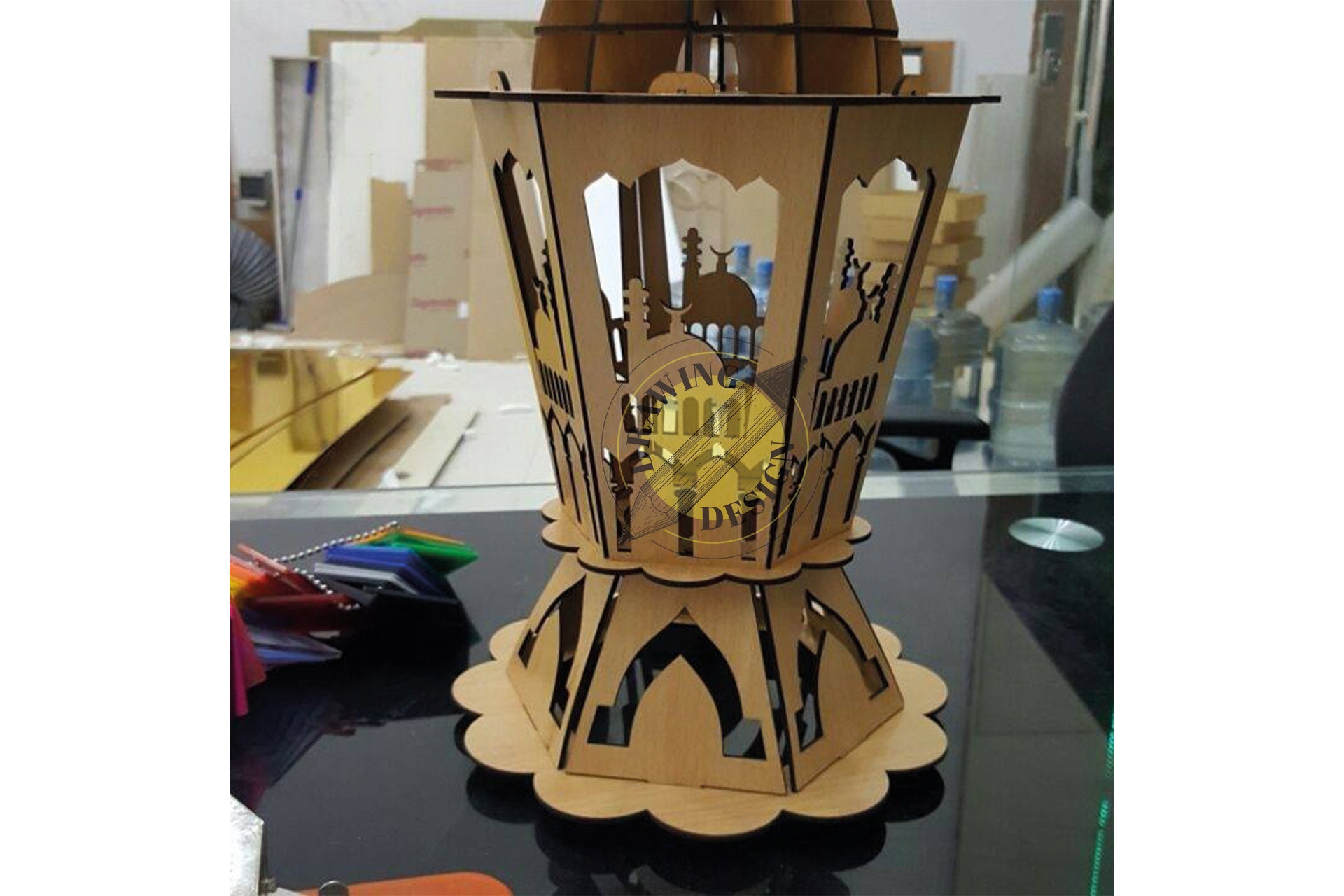 Laser Cut Wooden Islamic Ramadan Fanoos Ramadan Lantern - Etsy