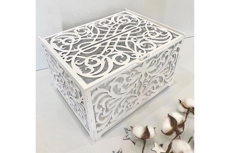 Laser Cut Wedding Card Box Birthday Decorations Wooden Card - Etsy