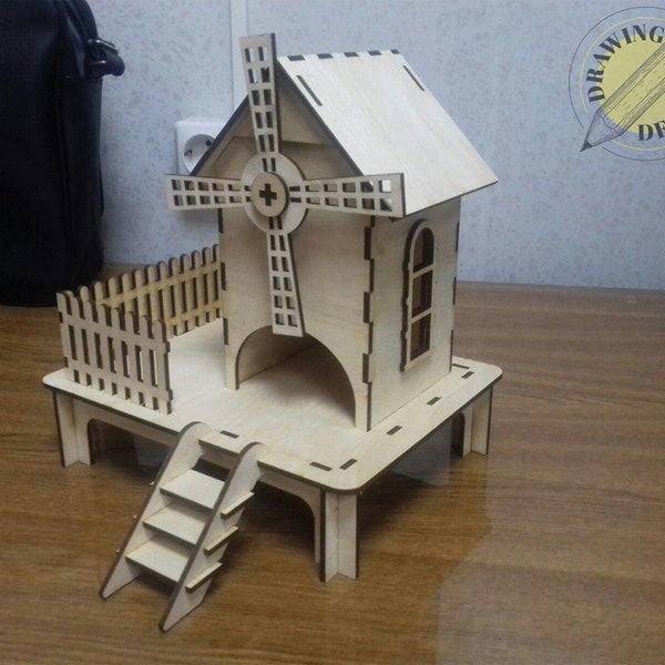 Wooden Windmill - Etsy