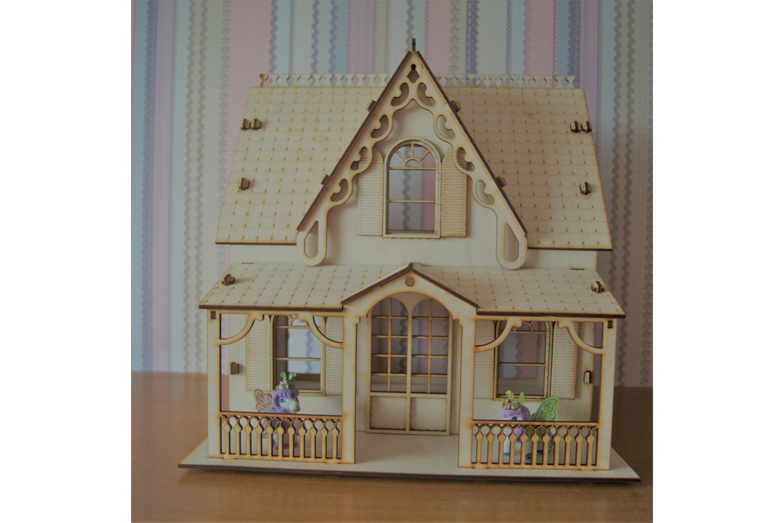 Laser Cut Wooden Model House Instant Download Vector Files Cdr - Etsy