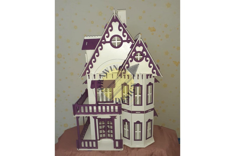 Laser Cut Wooden Toy Villa Doll House 3mm Instant Download - Etsy