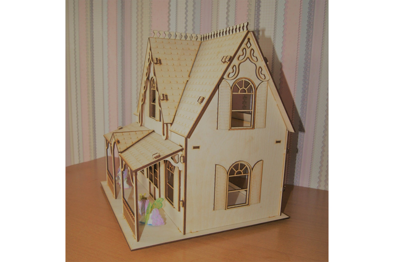 Laser Cut Wooden Model House Instant Download Vector Files Cdr - Etsy