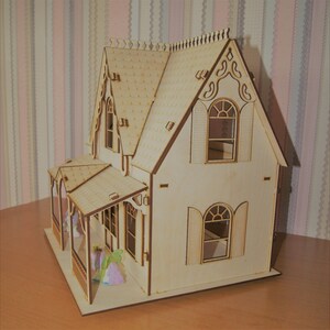 Laser Cut Wooden Model House Instant Download Vector Files Cdr - Etsy