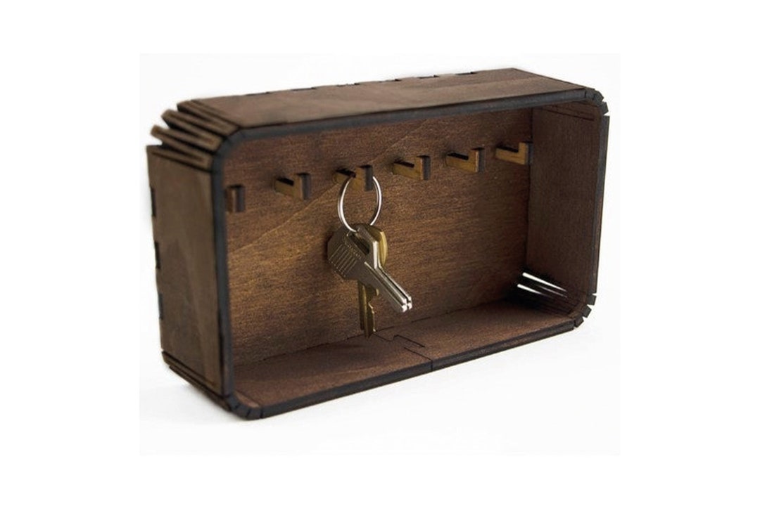 Laser Cut Key Keeper Box Key Rack Wall Mount Instant Download Vector ...