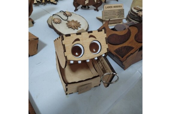 Laser Cut Wooden Monster Box Instant Download Vector Files Cdr - Etsy